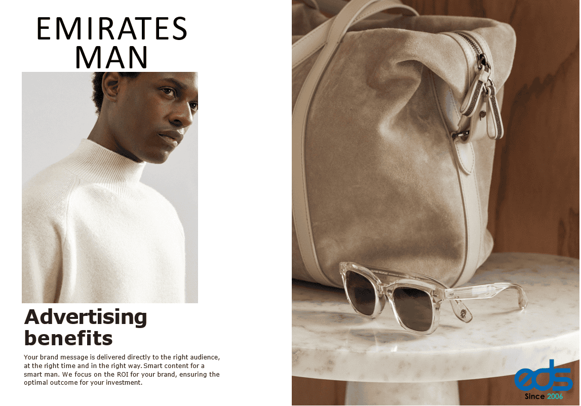 Advertising opportunities in Emirates Man
