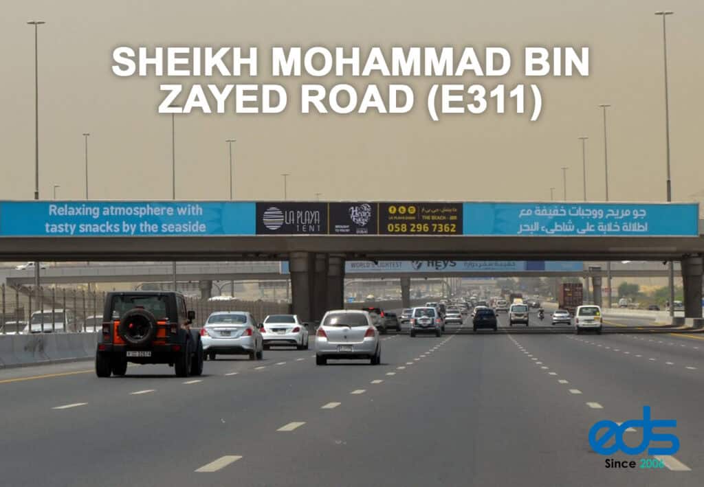 Outdoor Advertising on Sheikh Mohammad Bin Zayed Road SMBZR (E311)